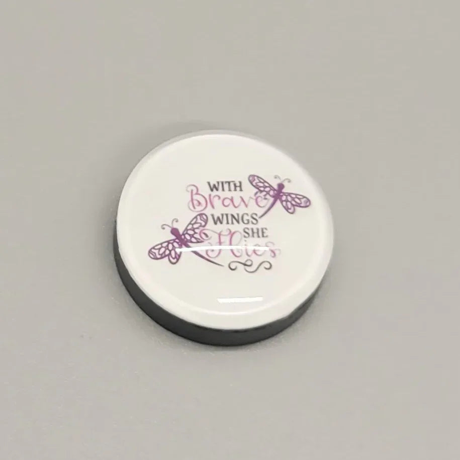 With Brave Wings Magnet – Rockstar Boutique LLC